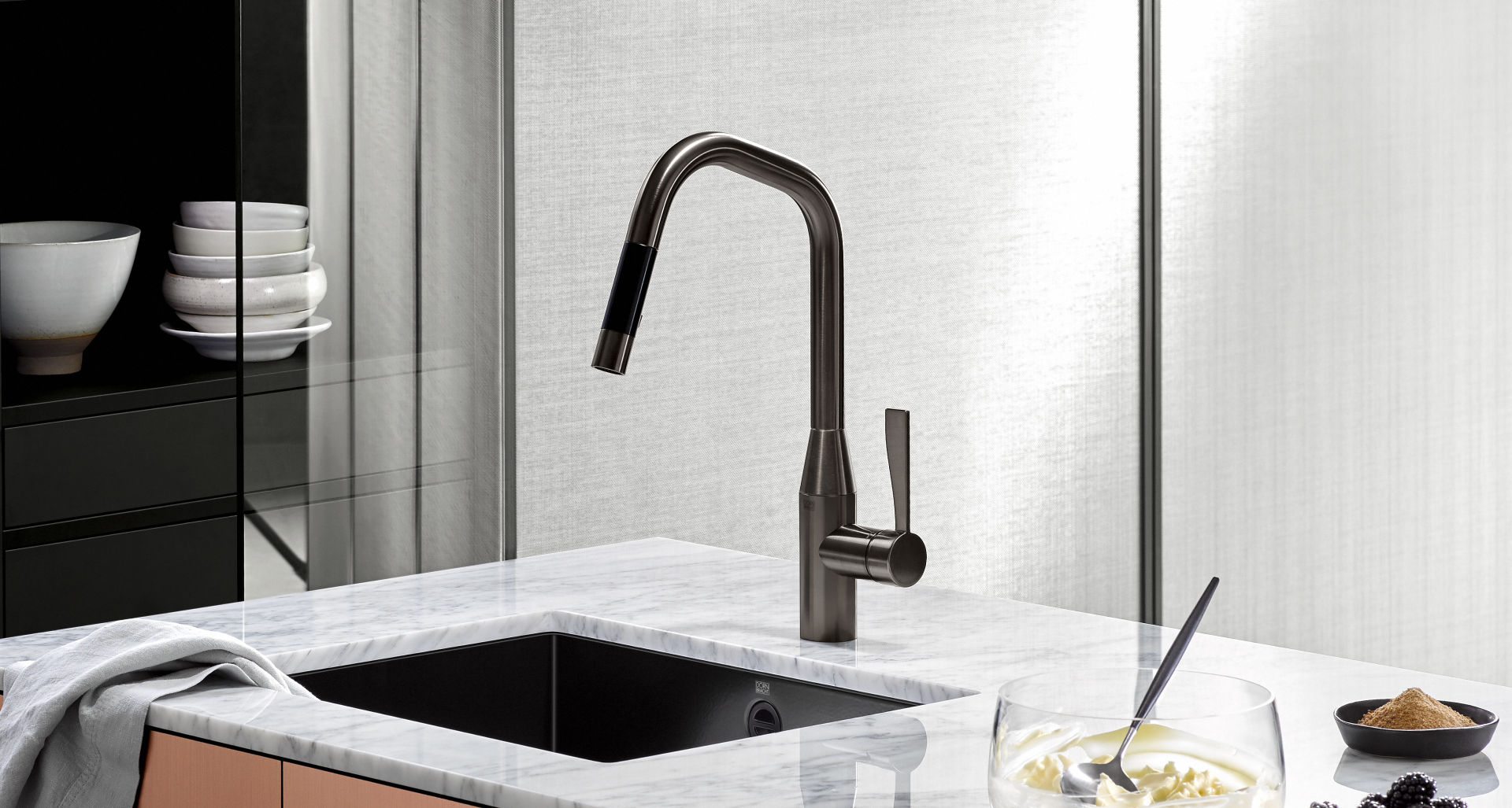 Dark finishes kitchen | Dornbracht