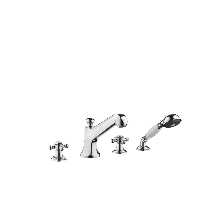 MADISON Chrome : Bath shower set for bath rim or tile edge installation