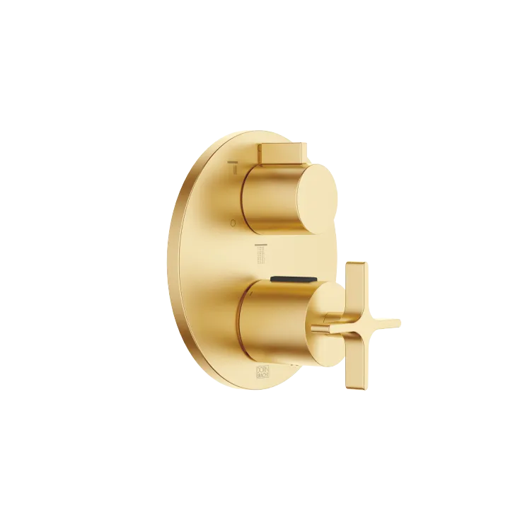 VAIA Brushed Durabrass (23kt Gold) : Concealed thermostat with three ...