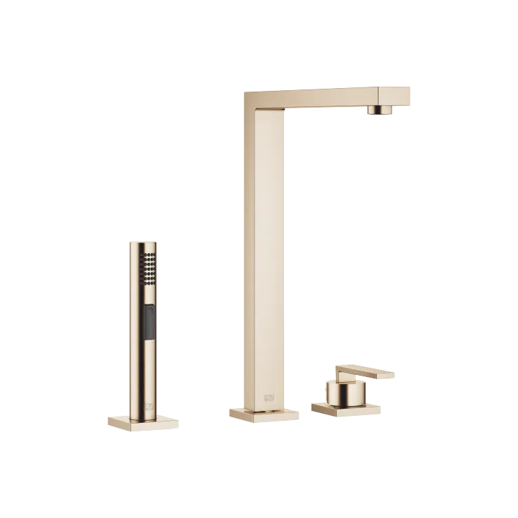 LOT Brushed Champagne (22kt Gold) : Single-lever mixer with individual ...