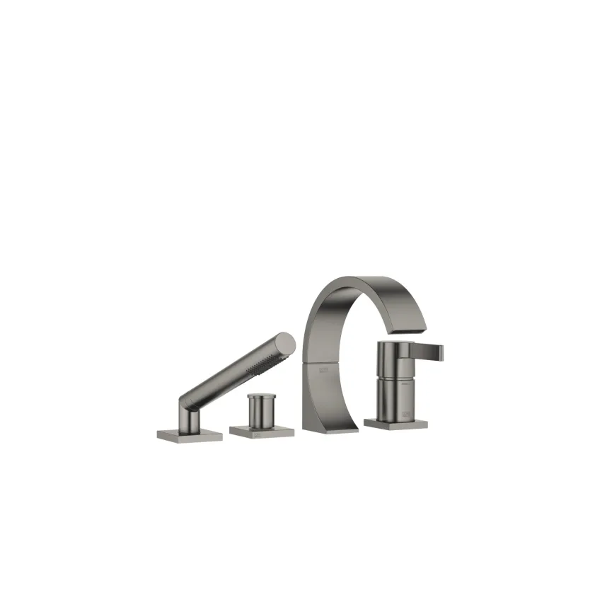 CYO Brushed Dark Platinum Bath faucets: Bath shower set for bath rim or ...
