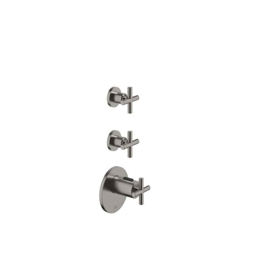 TARA Brushed Dark Platinum Shower faucets: xTOOL Thermostat module with ...