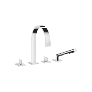MEM Chrome Bath faucets: Bath shower set for bath rim or tile edge ...