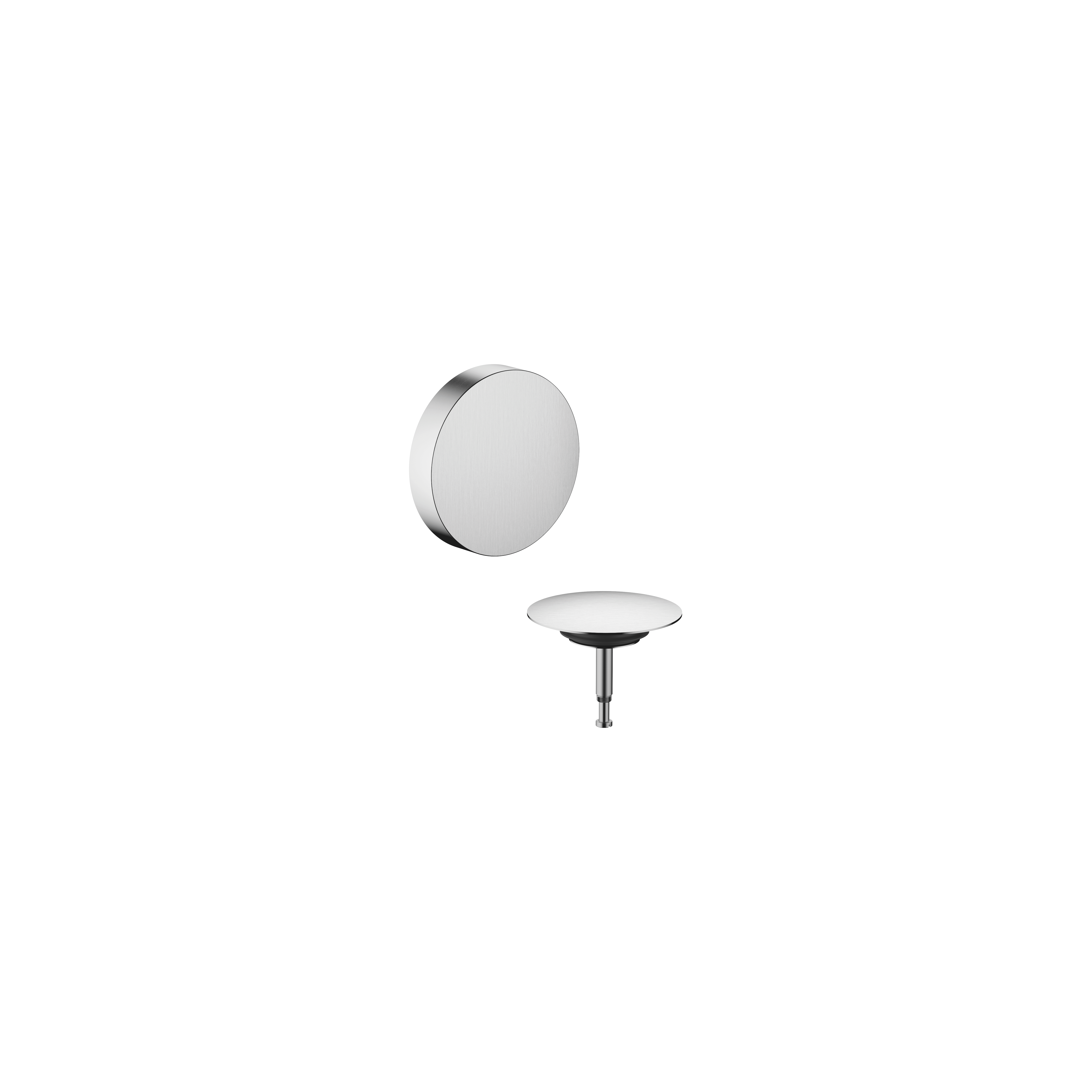 SERIES-VARIOUS Brushed Chrome : Bath spout with pop-up waste and overflow
