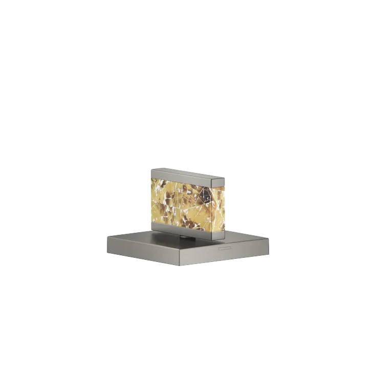 Dark Platinum cepillado : Manilla Nature Squared Hatchet Shell Gaya White