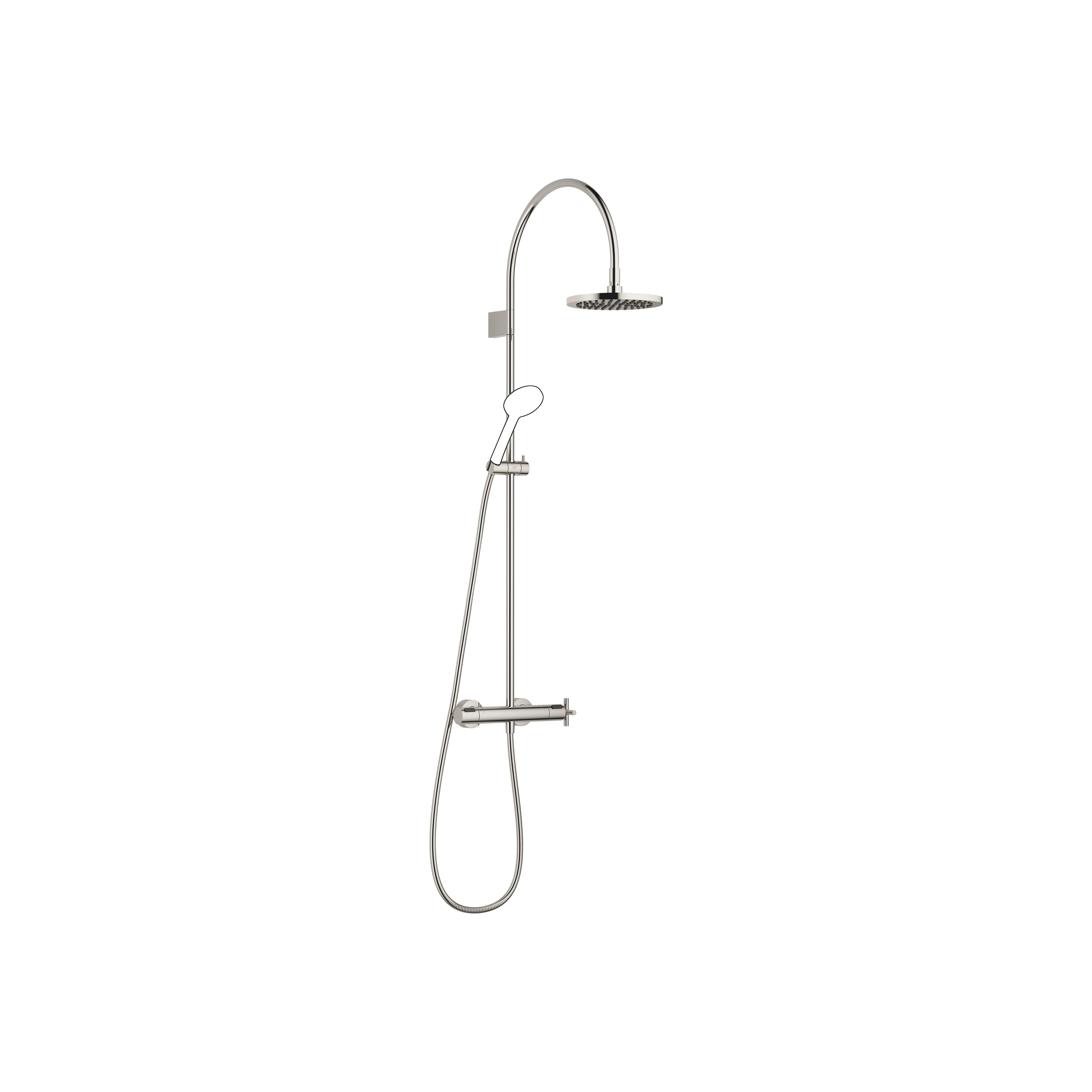 TARA Platinum : Shower pipe with shower thermostat without hand shower ...
