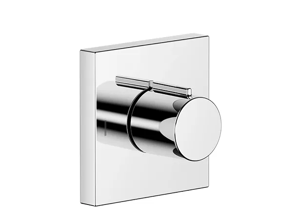 SYMETRICS Brushed Chrome : Wall mounted two-way diverter