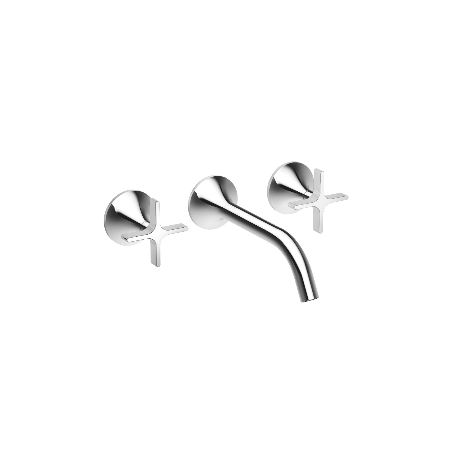 VAIA Brushed Dark Platinum Washstand faucets: Wall-mounted basin mixer ...