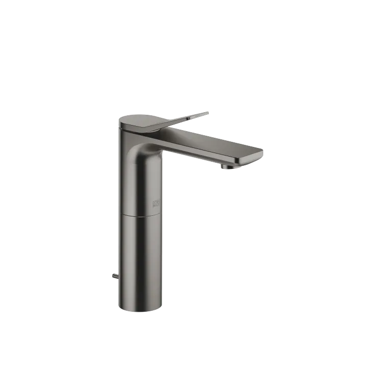 LISSÉ Brushed Dark Platinum : Single-lever basin mixer with raised base ...