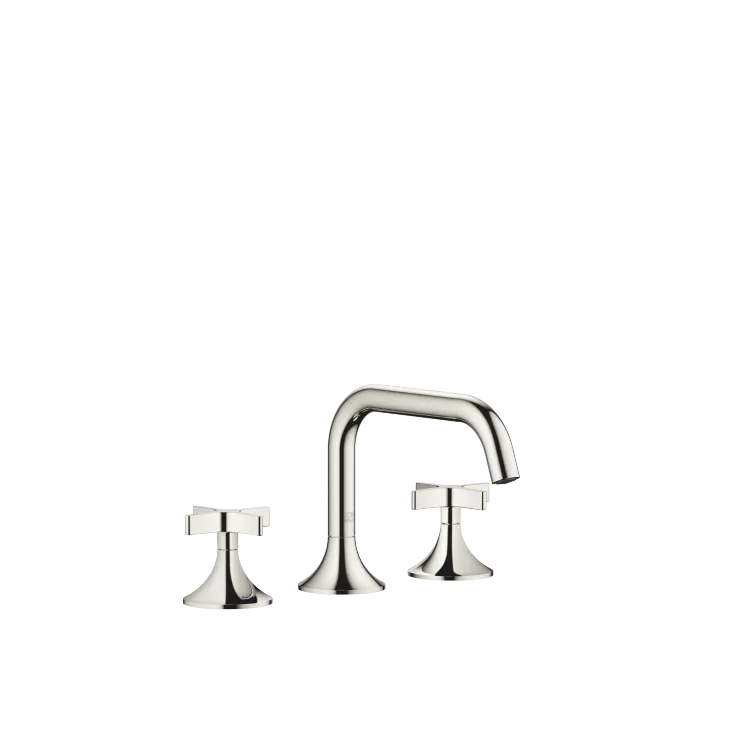 VAIA Platinum : Three-hole lavatory mixer with drain