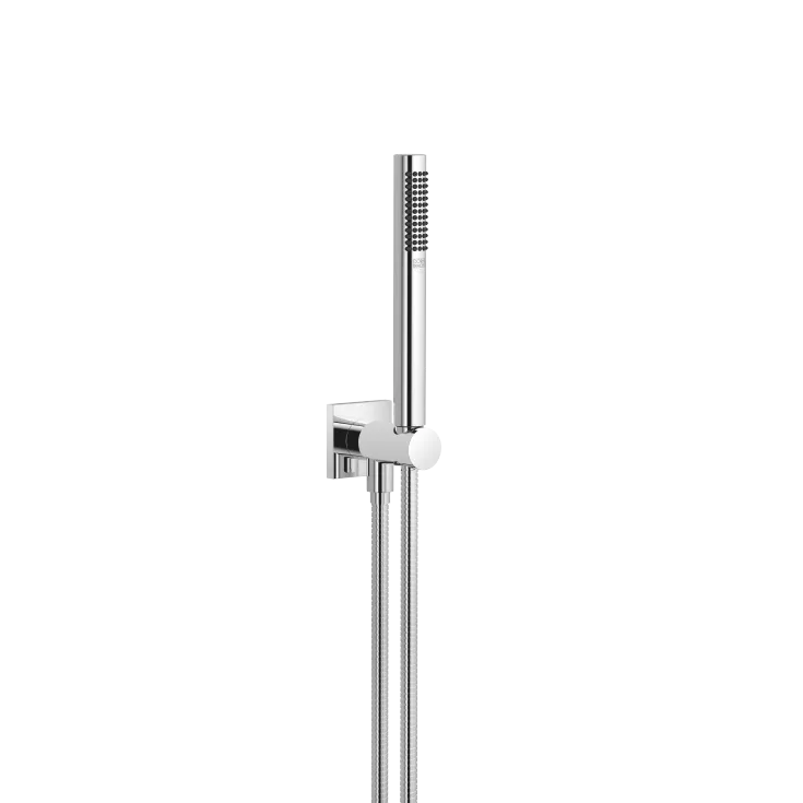 SERIES SPECIFIC Chrome : Hand shower set with integrated wall bracket