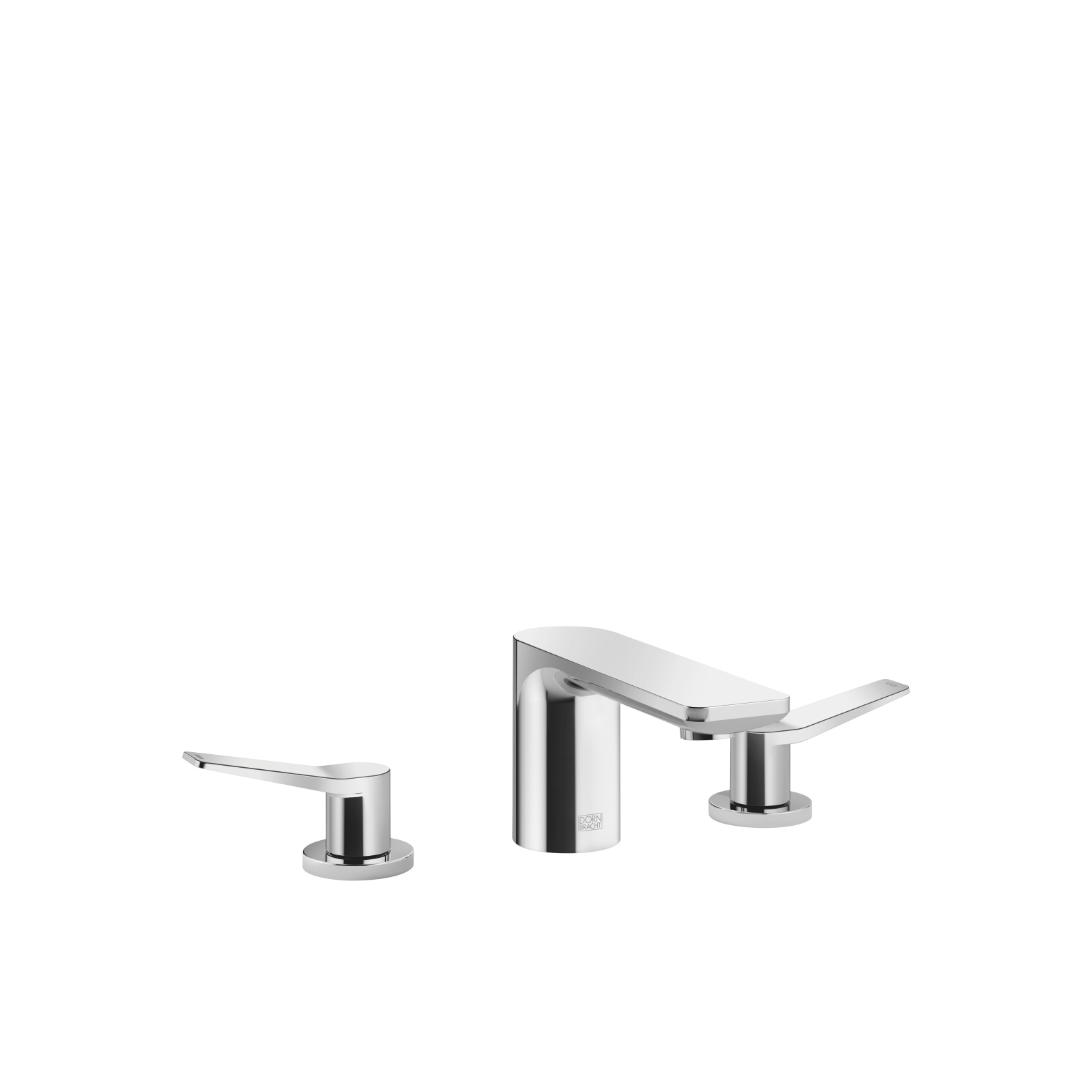 LISSÉ Chrome Washstand faucets: Three-hole basin mixer with pop-up waste