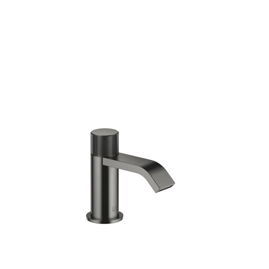 IMO Brushed Dark Platinum Washstand faucets: Pillar tap cold water