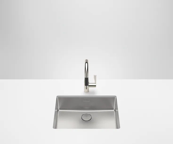 SERIES-VARIOUS Brushed Stainless Steel : Single sink