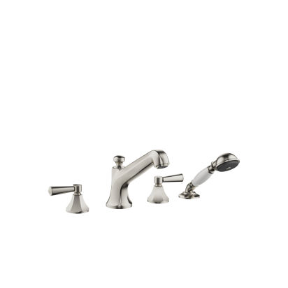 MADISON Brushed Platinum Bath faucets: Bath shower set for bath rim or ...