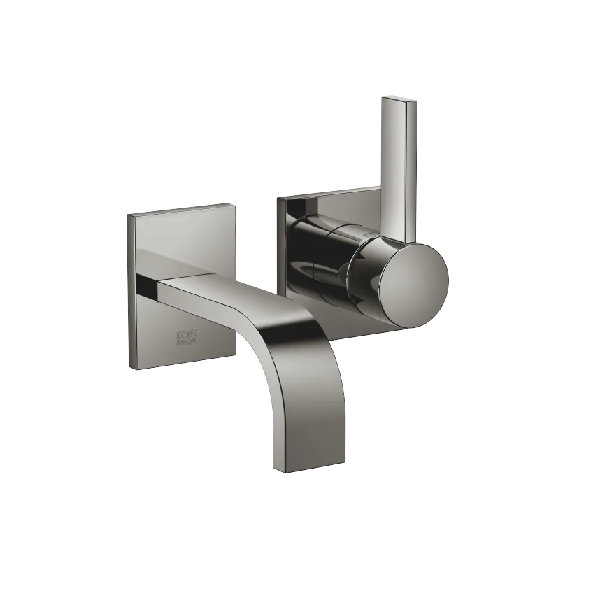 MEM Dark Chrome Griferías de lavabo: Monomando mural de lavabo sin válvula