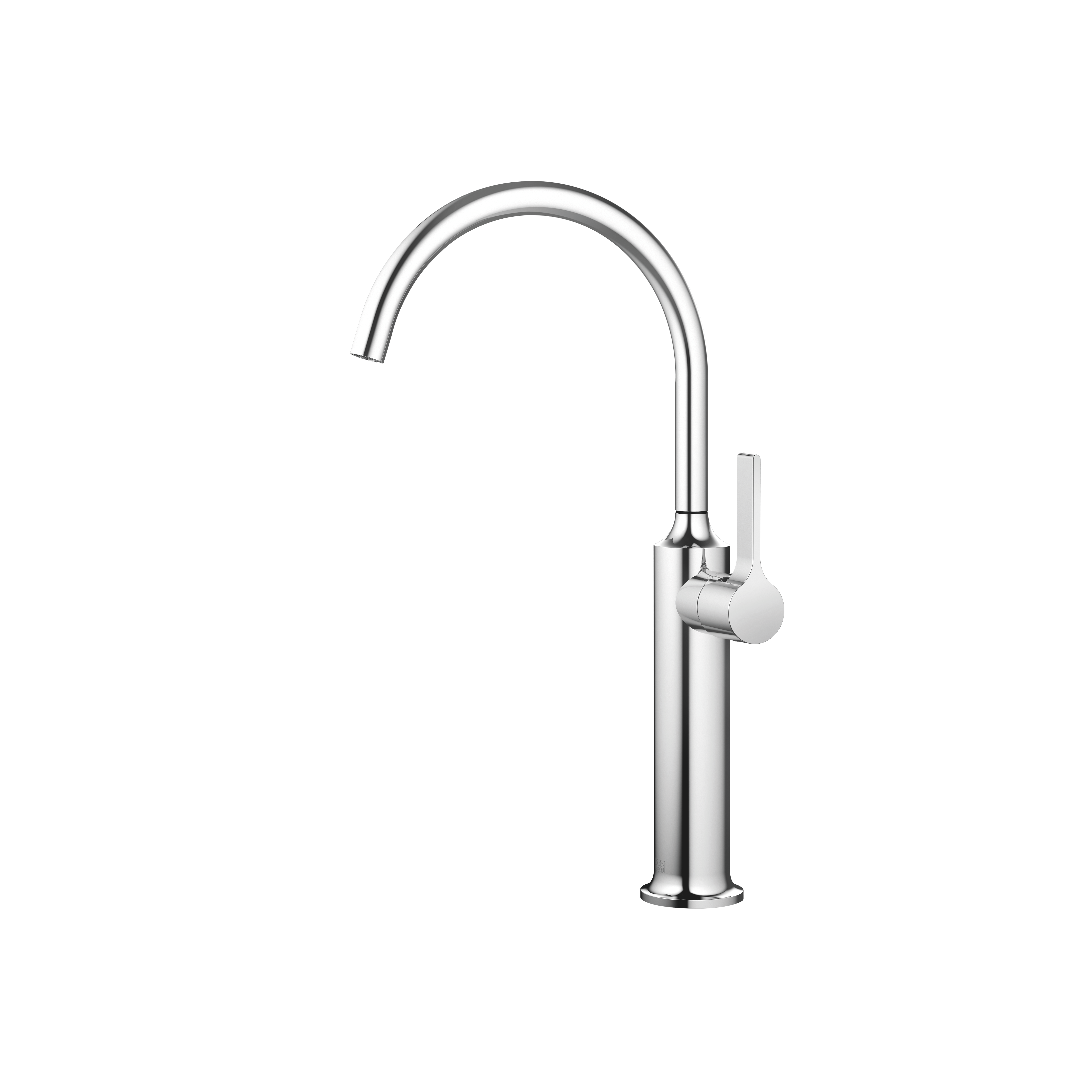 VAIA Chrome : Single-lever basin mixer with raised base without pop-up ...
