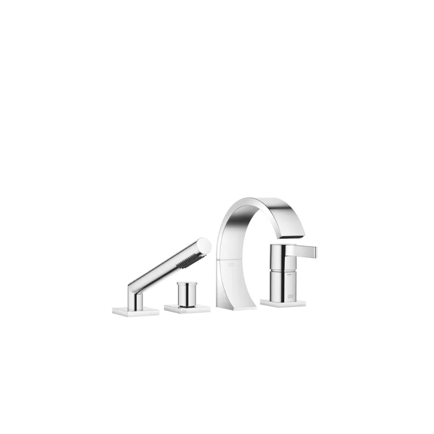 CYO Chrome Tub faucets: Deck-mounted tub mixer, with hand shower set ...