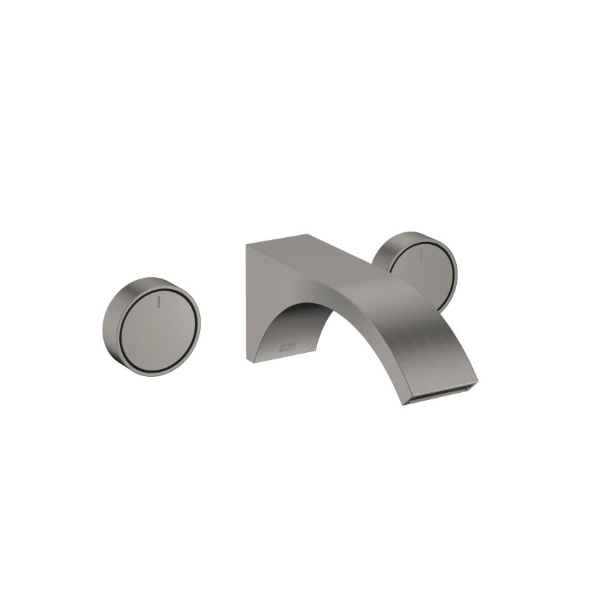 CYO Brushed Dark Platinum Washstand faucets: Wall-mounted basin mixer ...