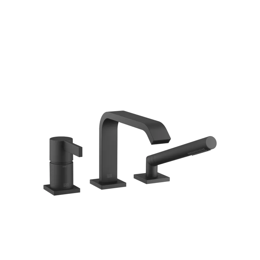 IMO Matte Black Bath faucets: Three-hole single-lever bath mixer for ...