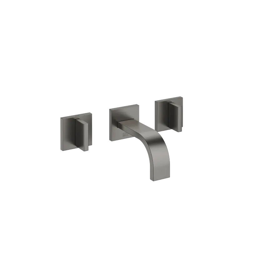 MEM Dark Platinum cepillado Griferías de lavabo: Batería mural de ...