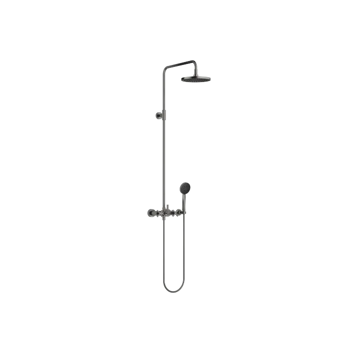 TARA Brushed Dark Platinum : Showerpipe 220 mm