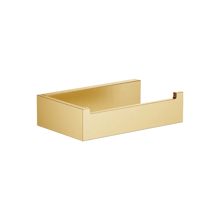 SERIES SPECIFIC Brushed Durabrass (23kt Gold) : Tissue holder without cover