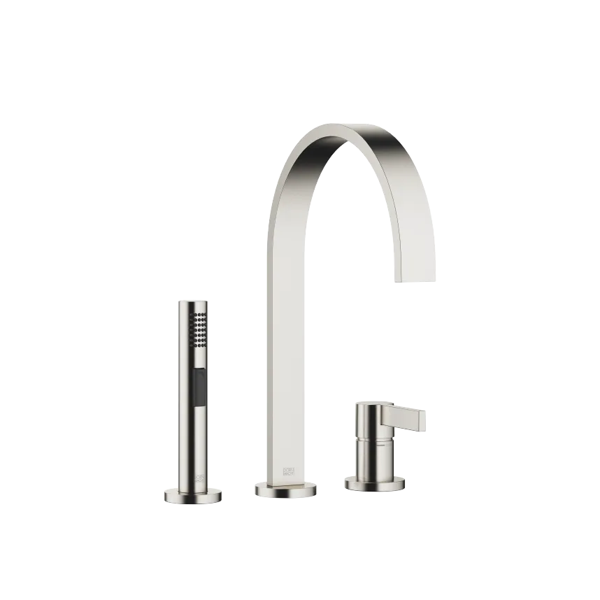 MEM Brushed Platinum Kitchen faucets: Two-hole mixer with individual ...