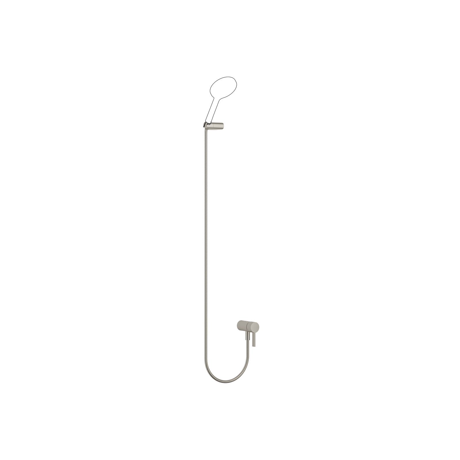 Series Various Brushed Platinum Shower Faucets Concealed Single Lever
