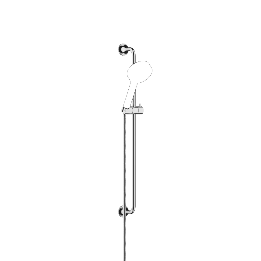 Vaia Chrome Showers And Shower Systems Slide Bar Set Without Hand Shower