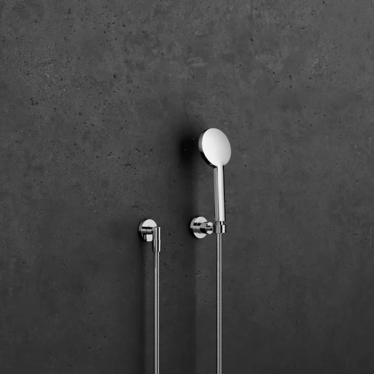 TARA Brushed Platinum : Hand shower set with individual rosettes